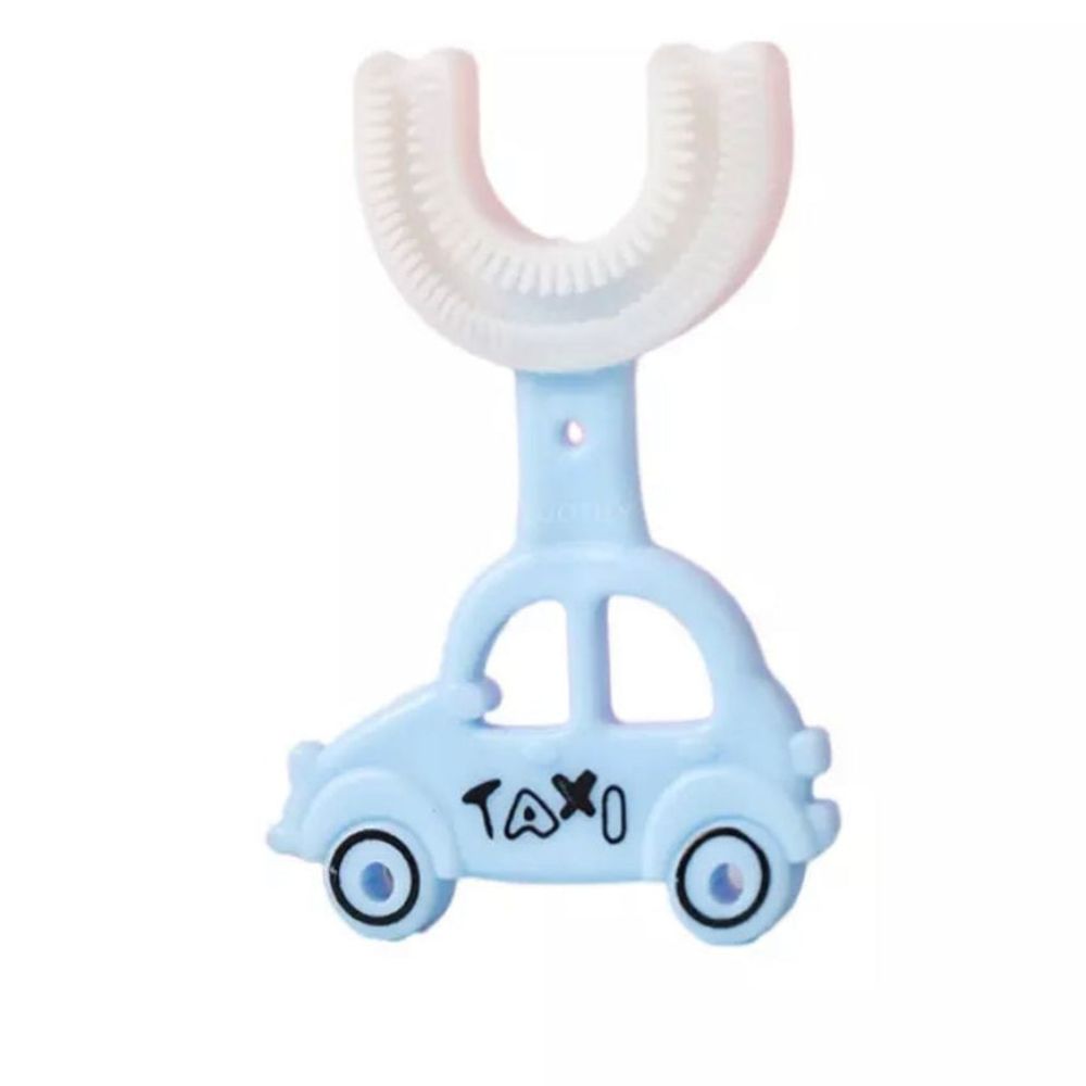 Kids U-Shaped Toothbrush – Cartoon Design, 360° Cleaning – Little Family