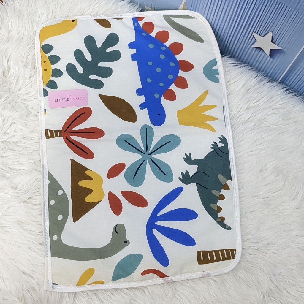Premium Waterproof Large Baby Diaper Changing Sheet – Dino – Little Family
