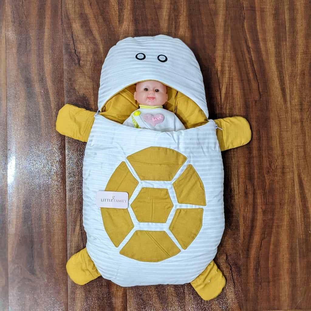 Turtle Snuggle Baby Carry Nest – Yellow – Little Family